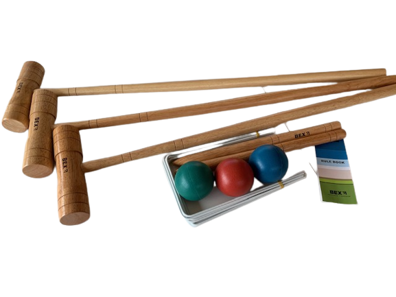 Bex Pro Croquet, FRI FRAGT, Kroketspil i træ til 3 spillere